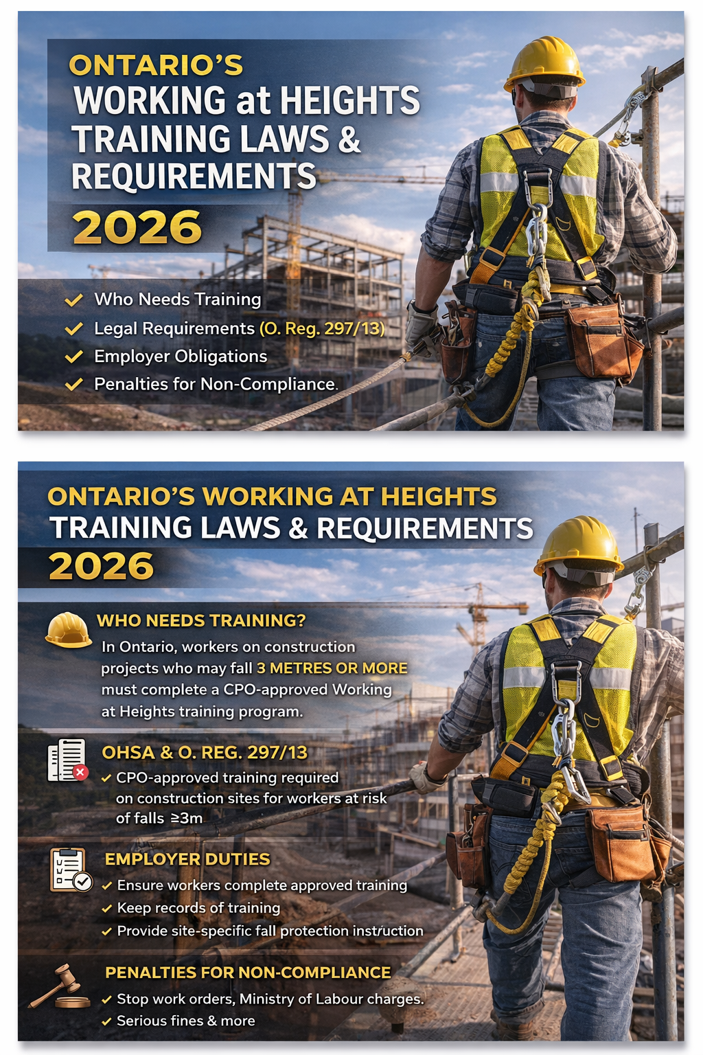 Ontario Working at Heights Training Requirements, Laws [2026]